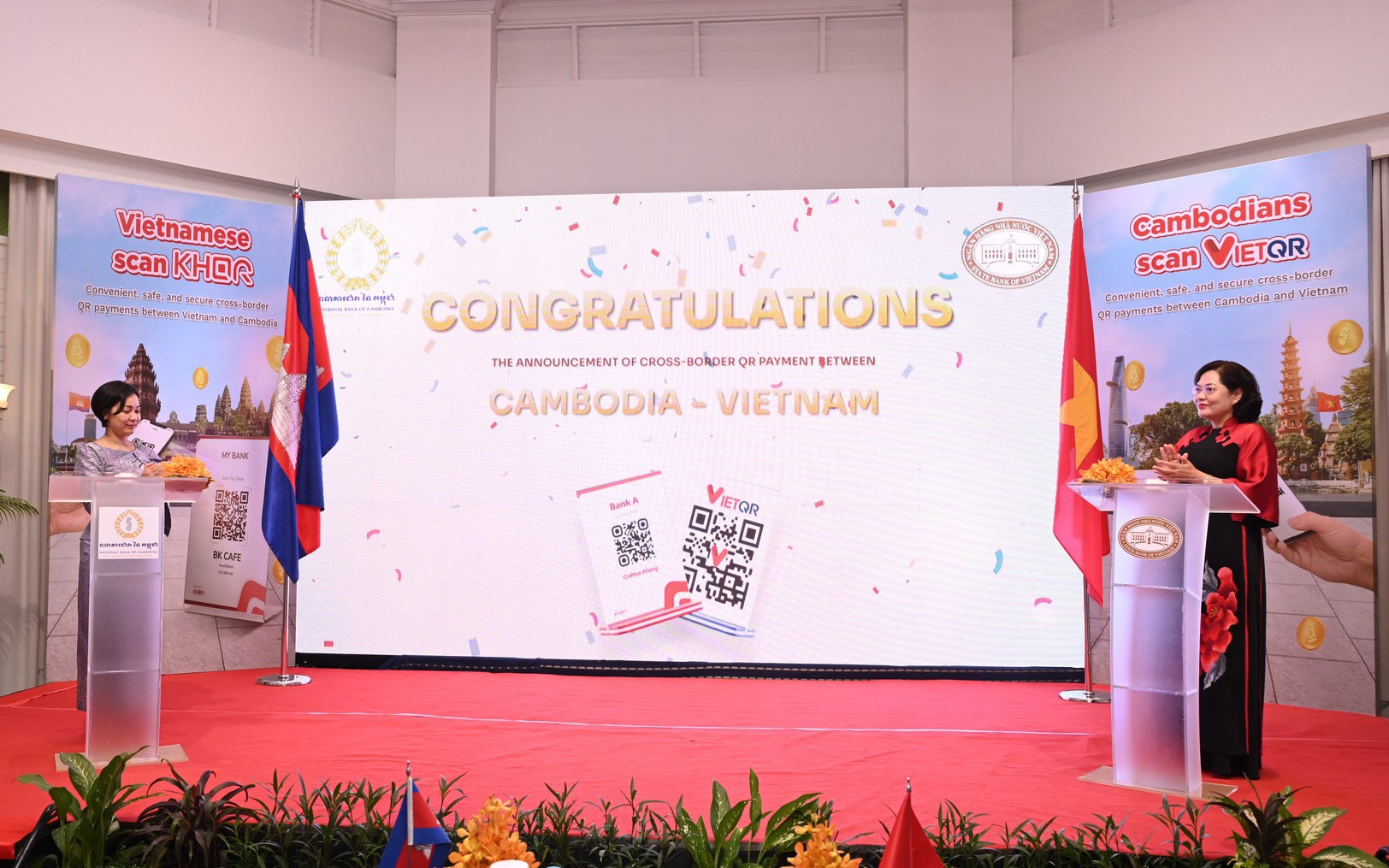 Vietnam & Cambodia launch bilateral cross - border QR code payments