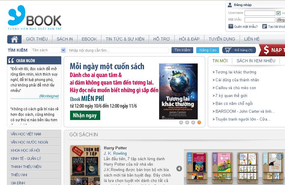 BNDEBIT CHÍNH THỨC KẾT NỐI VỚI YBOOK.VN